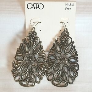 Cato | Jewelry | New Cato Gold Filigree Teardrop Earrings | Poshmark